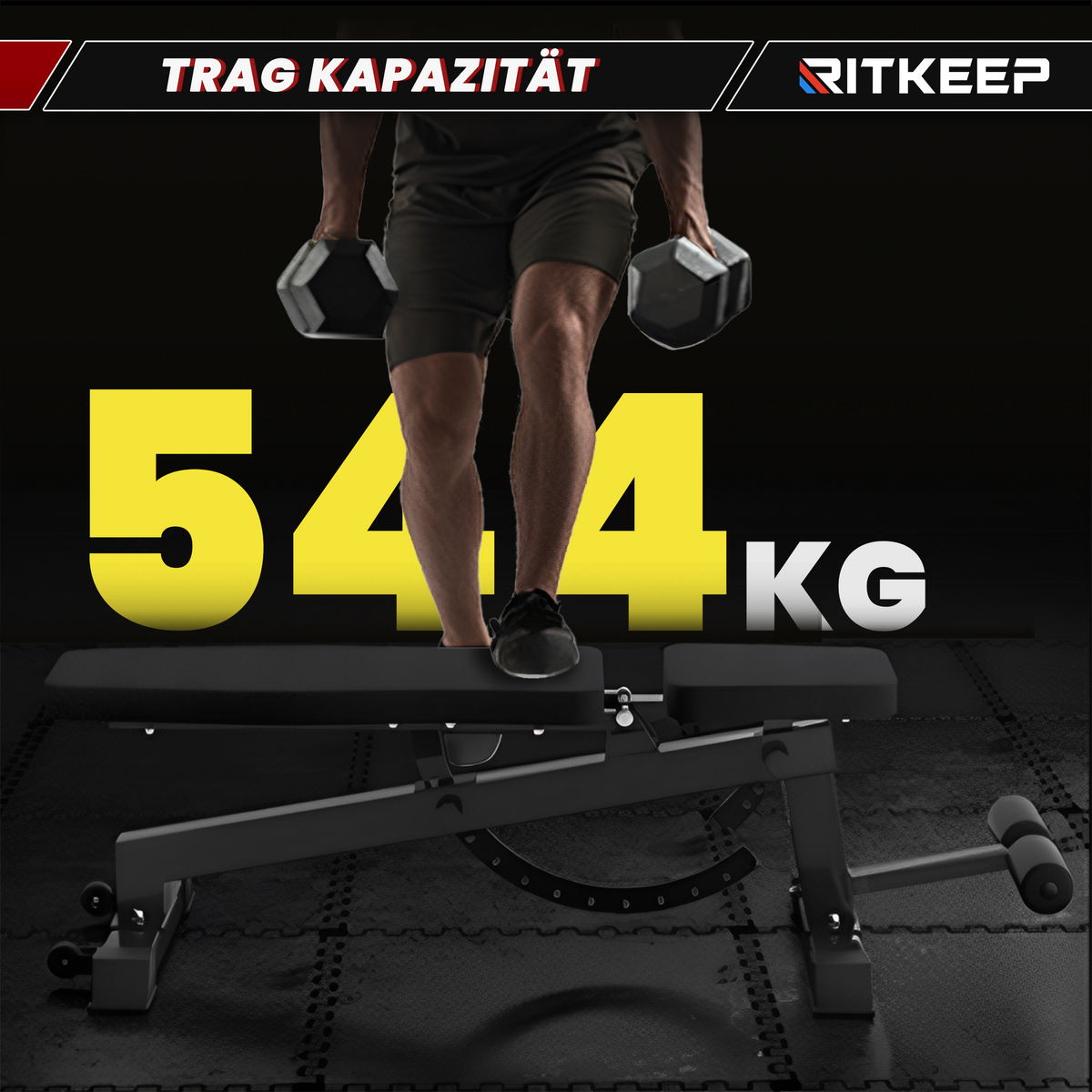 RAB-2000 Adjustable Weight Bench With Leg Attachment | RitKeep ...